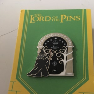 Door enamel pin or keychain Lord of The Ring | Etsy