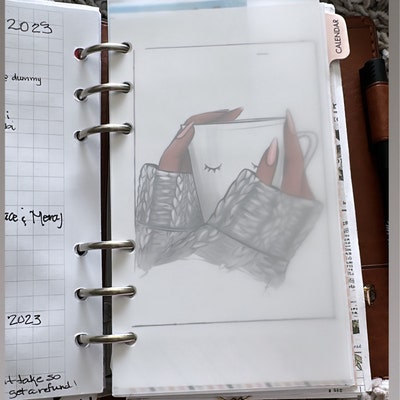 Reading Girl, Printable Planner Dashboard, Multiple Sizes, Bookish Girl ...