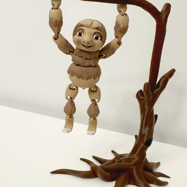 Flexi Sloth 3d Digital Stl and 3mf for Printing Toys! - Etsy