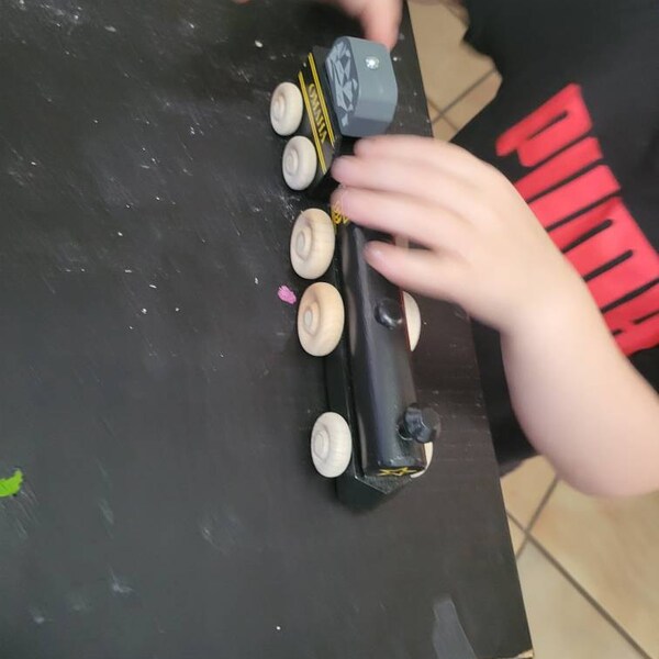 Crayon Train, Twenty-four Count. Wood Train. Crayon Holder. - Etsy