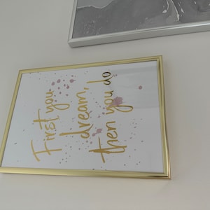 Custom Quote Print, Custom Poster in Gold Rose Gold Copper Foil, Custom ...