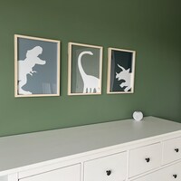 Set von 3 Dinosaurier-Drucken, T-Rex-Druck, Triceratops-Poster ...