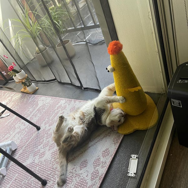 Sunflower Cat Treewooden Floral Cat Tower Sisal Rope for Column ...