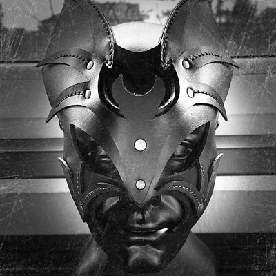 Leather Cat Mask PDF Pattern With Instructions DIY Halloween - Etsy ...