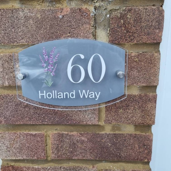 Modern Anthracite House Number Sign No Number Thin Stainless Steel ...