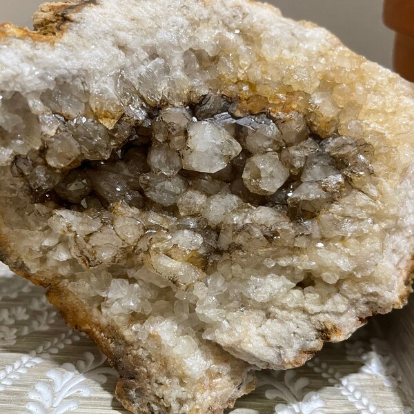 Geode Ornament - Kentucky Geode Ornament- Quartz Crystal Ornament ...