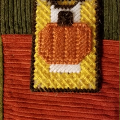 Plastic Canvas Monogram Keychain - Etsy