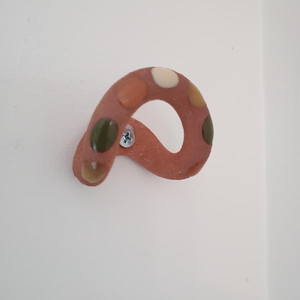 Ceramic Wall Hooks Handmade Decorative Coat Hook / Colorful Funky ...