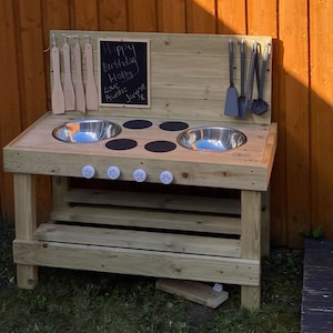 Large L Shape Mud Kitchen, Corner Mud Kitchen - Etsy UK