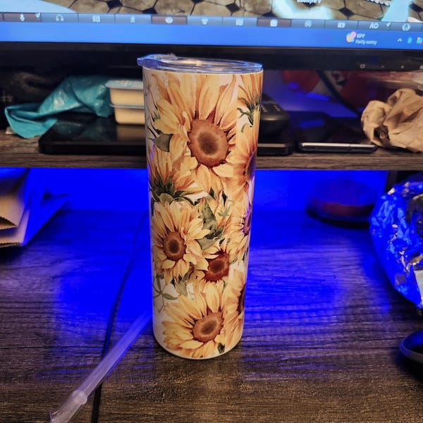 Personalized Sunflower Tumbler, Sunflower Gifts for Women, Sunflower ...