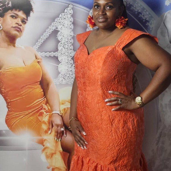 Oversized Orange Flower Earrings: Lightweight Summer Statement Jewelry ...