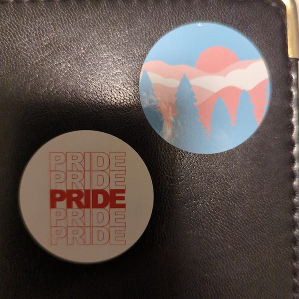 Subtle Trans Flag Sticker - Pride Sticker - Mountain Sticker - Laptop ...