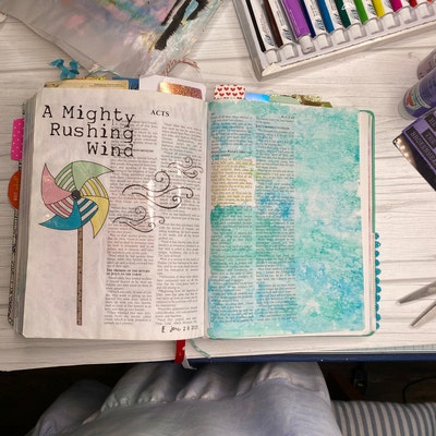 Mighty Rushing Wind, Pentecost, Beautifulgoodnews, Bible Journaling ...