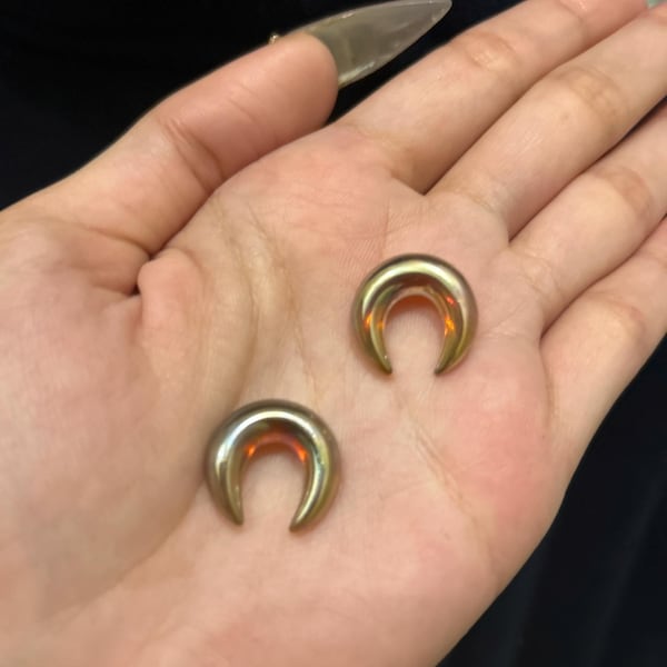 1 Pair (2 Pieces) Solid Pink Pinchers Spirals Glass - Etsy