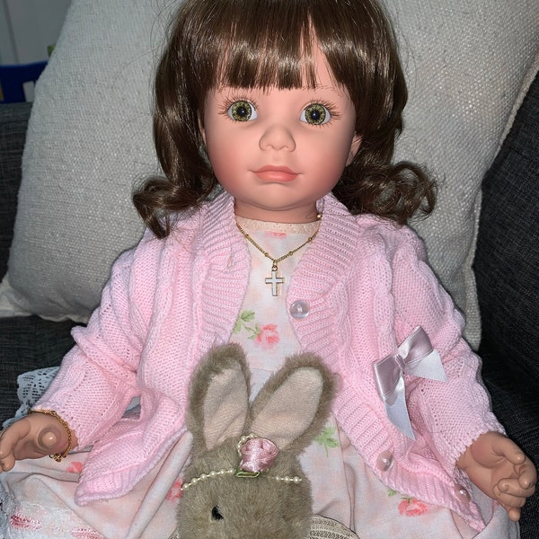 White Cross Necklace for 18 Inch Girl Dolls, American Made Girl Doll ...