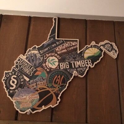 Virginia is for Lagers Virginia Craft Beer Signs Beer Map - Etsy