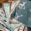 Woodland Quilt Bundle Gray Teal Hello Bear Bundle Deer Fabrics for Boy ...