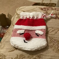 Secret Santa Goody Bag - Christmas Knitting Pattern - Party Favour Bag ...