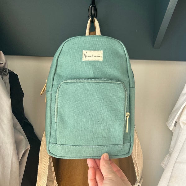Vanie Canvas Backpack, Mini Backpack for Women, Teens Gift, Birthday ...