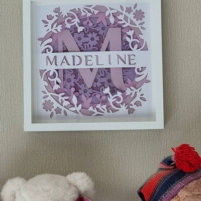 3D Baby Stats Shadow Box for Kids, Baby Birth Shadow Box, Custom Name ...