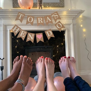 Hen Do Bunting Personalised Bride to Be Hen Party Banner - Etsy UK