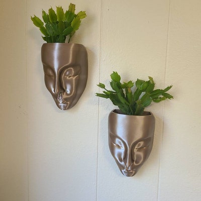Head Planter Face Wall Planter Flower Pot Hanging Garden Deco Modern ...