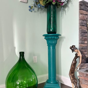 Demijohns 54 Liters Italian BLUE Glass Vase 66cm Demijohns XXL Vintage ...