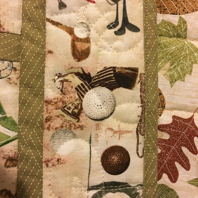 Golf Quilting Embroidery Design. Golf Quilt Block Embroidery. Border ...