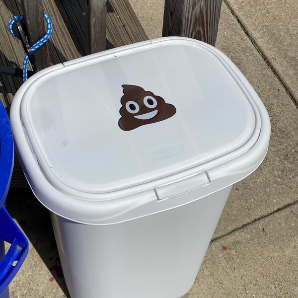 POOP EMOJI DECALS - Funny Smiling Poop Emoji Vinyl Decal 3 Layer Brown ...