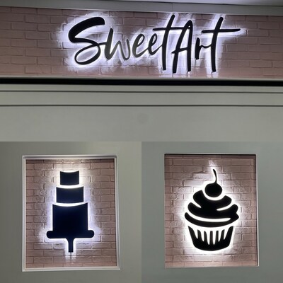 Exterior Double Sided Sign , Light Box Store Front Sign , Outdoor Sign ...