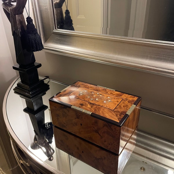 Moroccan Thuya Wood Secret Puzzle Box: Handcrafted Hidden Key - Etsy