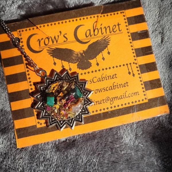 Good Luck Spell Necklace/ Preserved Good Luck Necklace/ Herbal Spell ...