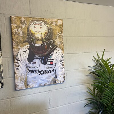 Lewis Hamilton Mercedes Car 2023 F1 Limited Edition Canvas / Print ...