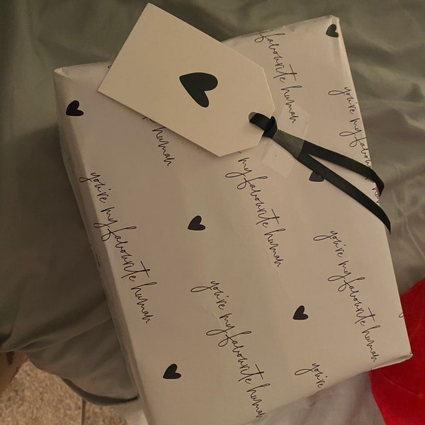You're My Favourite Human Wrapping Paper, Valentine's Day, Anniversary ...
