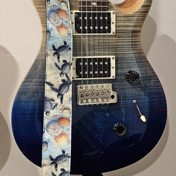 Retro Gamer Aliens on Black Guitar Strap - Etsy