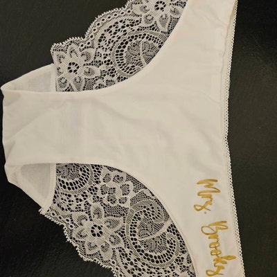 Lace Underwear, Womens Lace Underwear, Bride Underwear, New Mrs ...