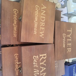 Personalized Wooden Gift Box With Lock & Key Engraved Wood | Etsy