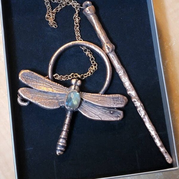 Labradorite Dragonfly Hair Pin - Etsy