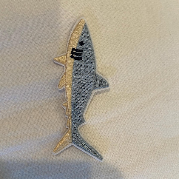 Iron-on Shark Patch/shark Badge/diy Embroidery/decorative Patch ...