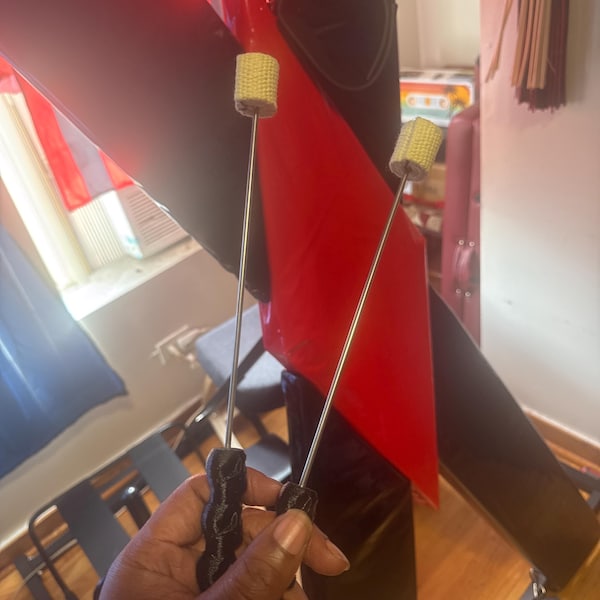 Pair of Fire Torch - Fire Eating / Fleshing Torches - Rubber Skull ...