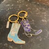 Pink Cowgirl Boot Keychain Space Cowgirl Disco Cowgirl Bachelorette ...