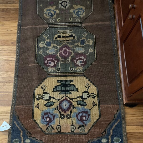 Turkish Patchwork Rug, Vintage Handmade Rug, Home Decor, Anatolian Rug ...