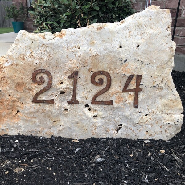 Rustic Metal - 4 Inch TO 8 Inch - Individual House Numbers - Size ...