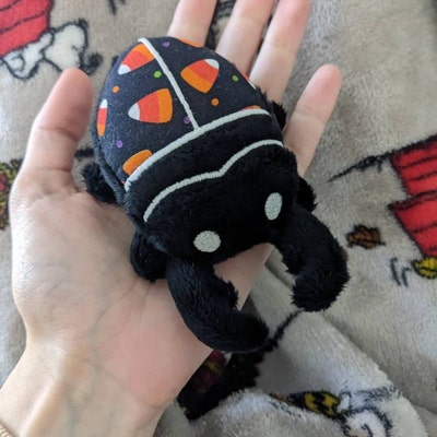 MINI PLUSH Tiny Squeaky Halloween Stag Beetle Plush Magnetic Adorable ...