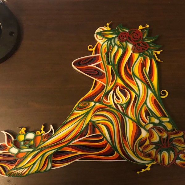 Spring Girl Zentangle Svg File, Multilayer Panel for Laser Cutting, SVG ...