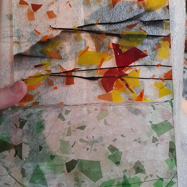 96 COE Precut Michigan Stained Glass. Fusible Glass or Mosaic Project ...