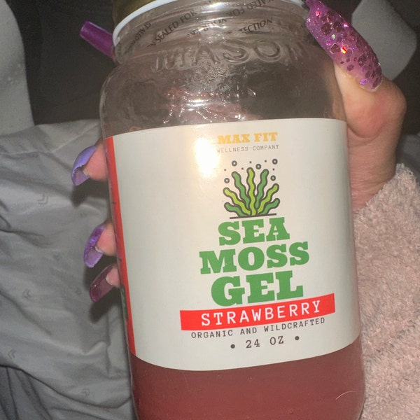 Organic Pure Sea Moss Gel - Wildcrafted Gold Sea Moss From Saint Lucia ...