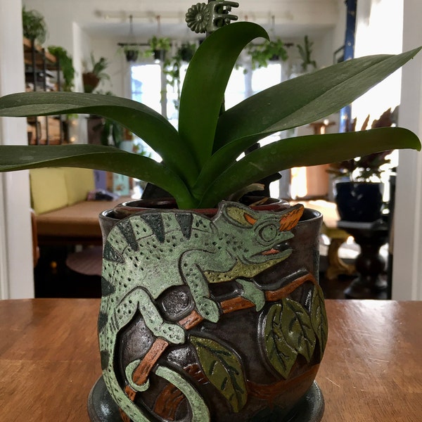 Custom Crow Ceramic Planter-handmade Ceramic Planter-bird Planter ...