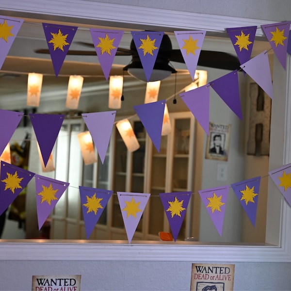 Tangled Flag Banner - Custom Cut - Customizable Sizes and Colors - Etsy