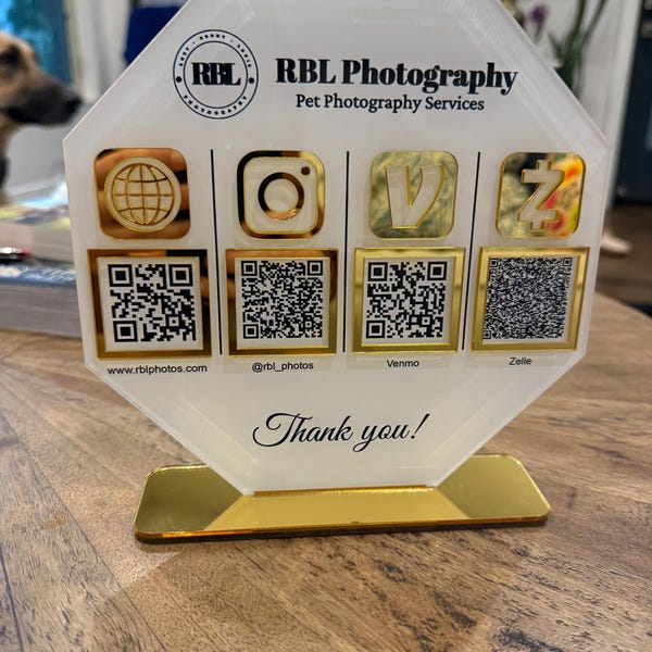 Custom QR Code Business Social Media Sign, Custom QR Code Sign ...